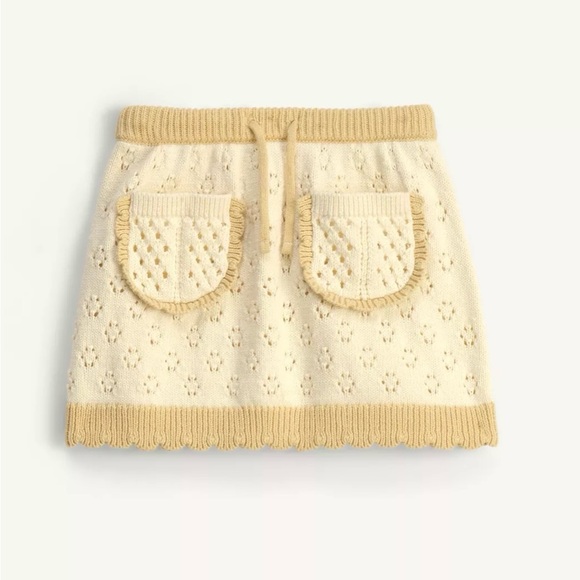 Zara | Matching Sets | Zara 67 Girl Cream And Tan Mini Matching Se ...